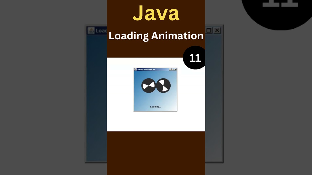 Java Swing: Create a Rotating Wheels Loading Animation