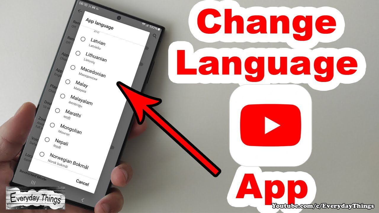 How to Change Language on YouTube App - Easy Guide