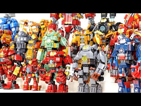 Amazing Lego Iron Man 2019 Hall of Armor Mechanical Suit Collection Official & Unofficial Sets