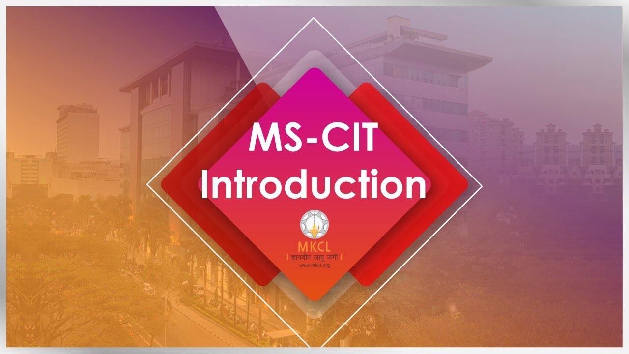 Welcome to MS-CIT - English | MKCL