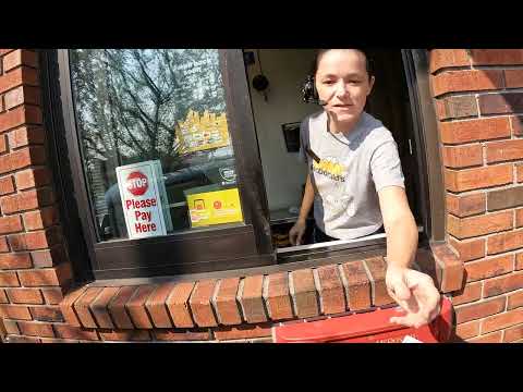 McDonald's Drive Thru, Frozen Sprite Lymonade & Hot Fudge Sundae, Escanaba, Michigan, NGH10082
