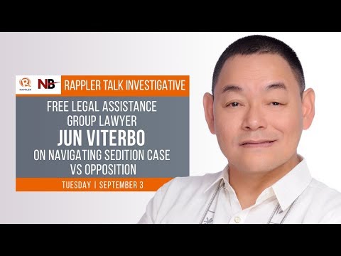 Rappler Talk: FLAG lawyer Jun Viterbo on navigating sedition case vs opposition