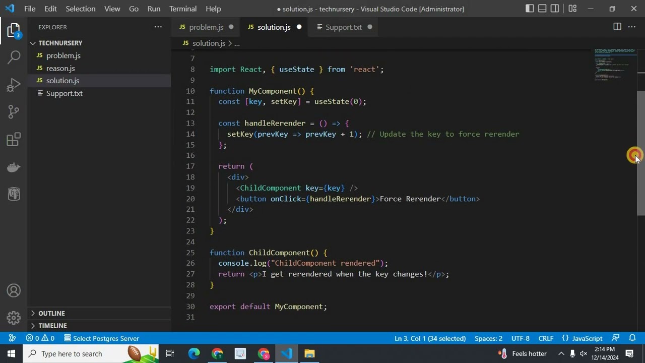 How to Force a React Component to Rerender Without Using setState
