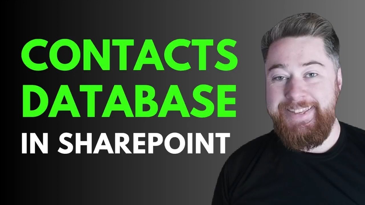 BUILD a Contacts List with SharePoint in UNDER 10 MINUTES!