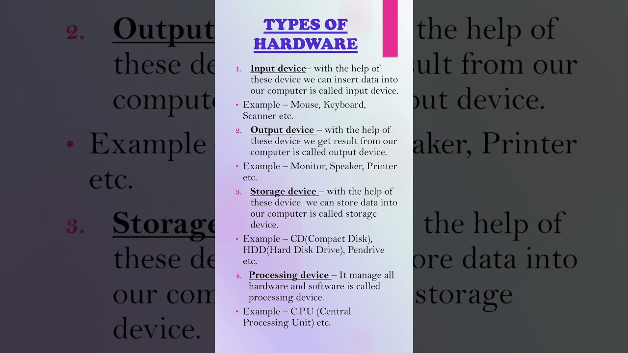 Types of hardware #typs_of_hardware #hardware_ke_parkar