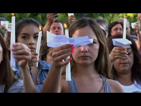 Vigil in Gilroy, California for festival shooting victims