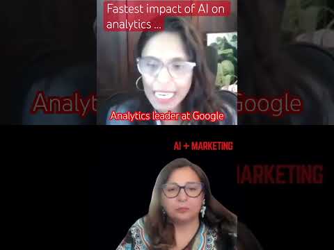 Fastest impact of AI on analytics ? Hear from analytics leader at Google