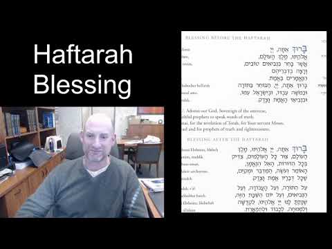 Haftarah Blessings