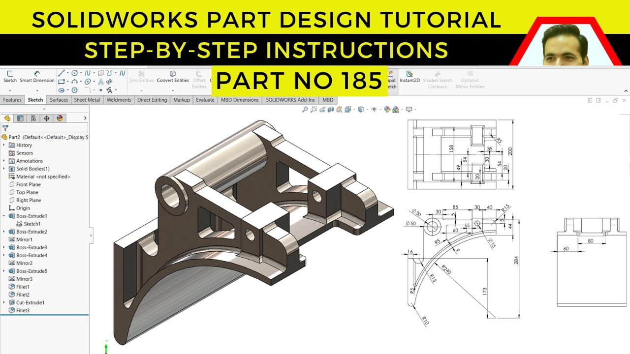 SolidWorks Part Design Tutorial: Complete Guide to 3D Modeling