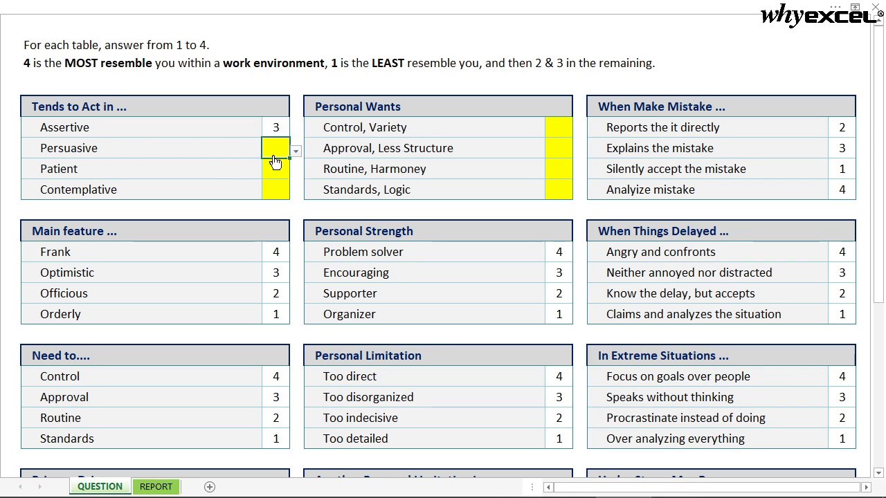 Personal Profiling Template Demonstration | Project Demo