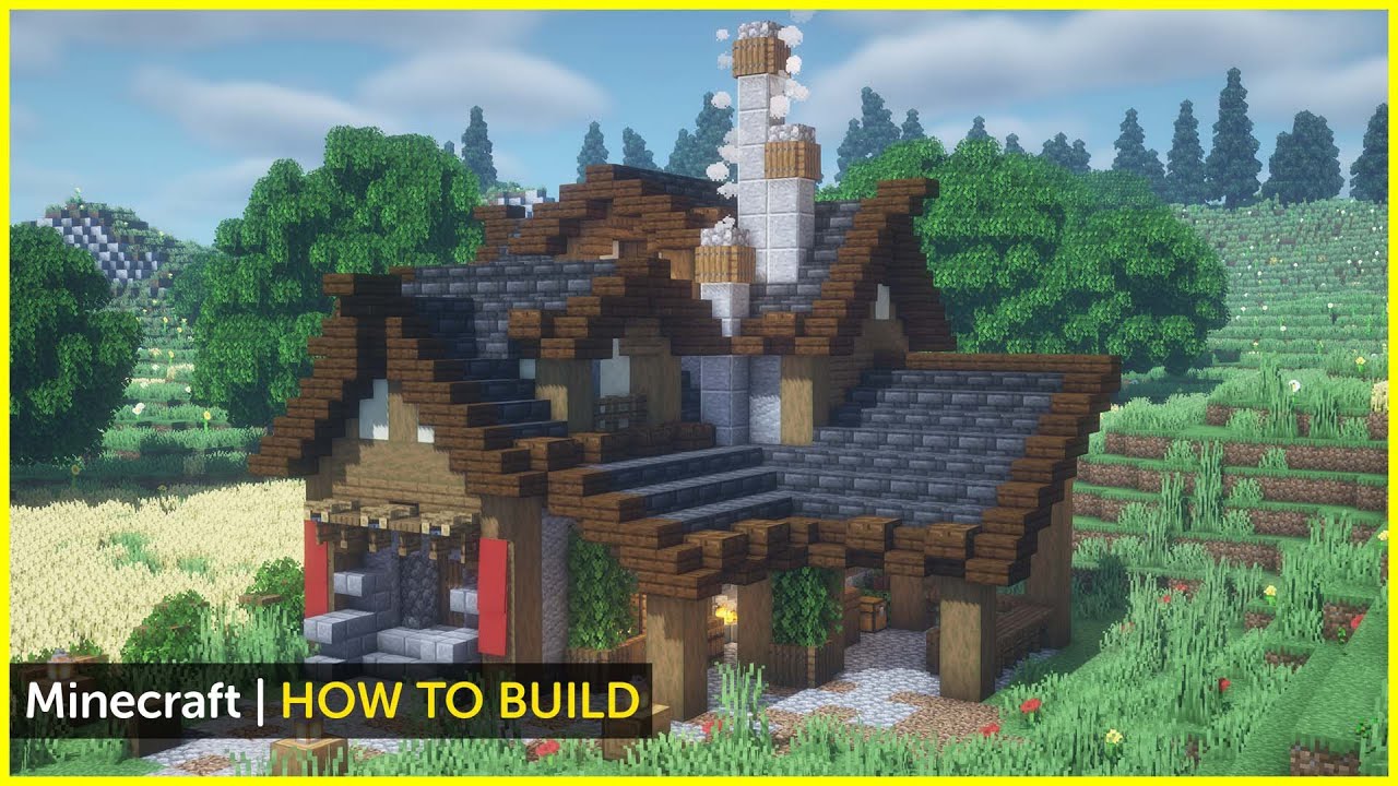 Minecraft - Villager Houses - Weaponsmith's House Tutorial - Minecraft ...