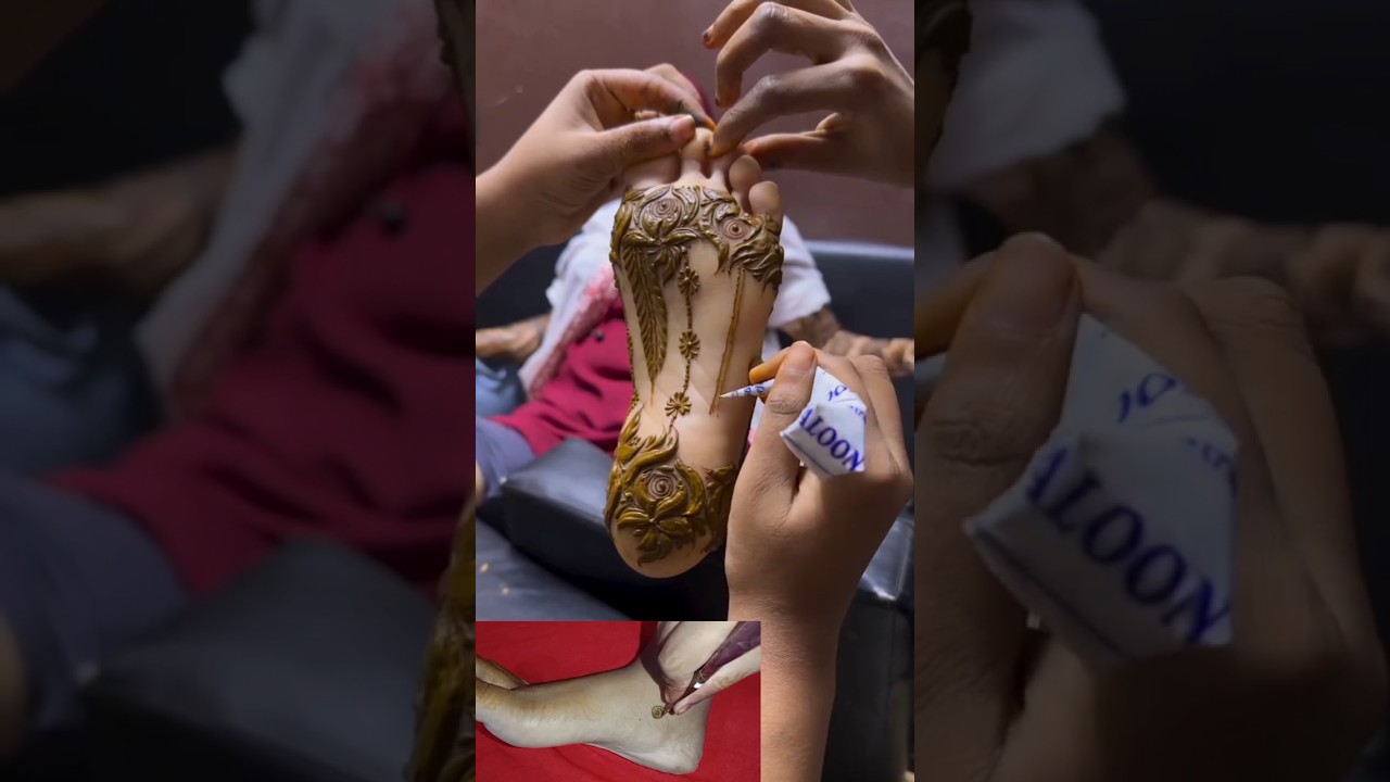 #feet mehendi #mehndi #shortsvideo #youtubeshorts