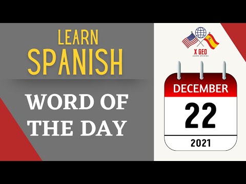 Learn Spanish ► WORD OF THE DAY ► How to Say [dark] in Spanish ► DAILY PHRASE 12/22/21 ► #XGEO