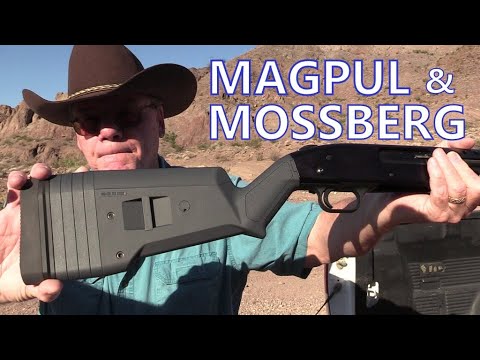Shooting The Awesome Mossberg 590 12 Ga. Shotgun - Made Even Better With a Magpul SGA Buttstock!