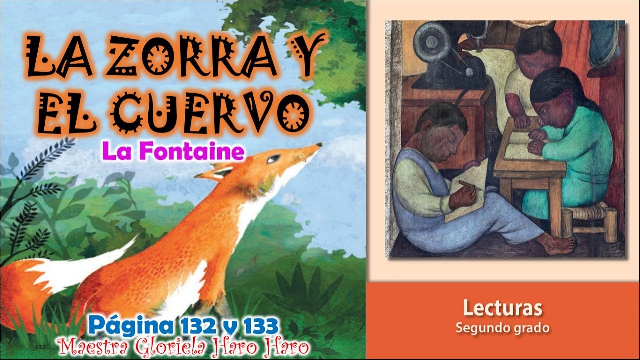 La zorra y el cuervo-2° lecturas. Comprensión lectora.