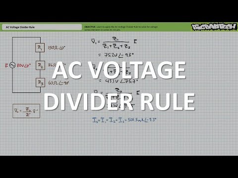 AC Voltage Divider Rule (Full Lecture)