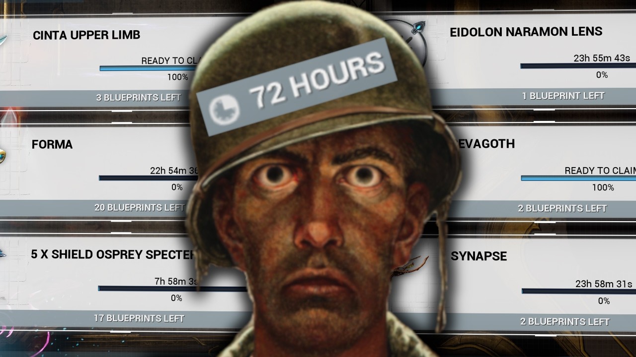 Crafting Times in Warframe Suck.