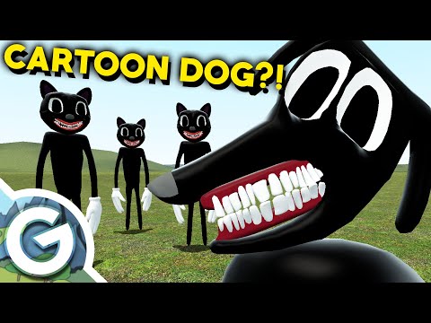CARTOON DOG HATES CARTOON CAT! (Gmod Sandbox) *NEW* Trevor Henderson Monsters