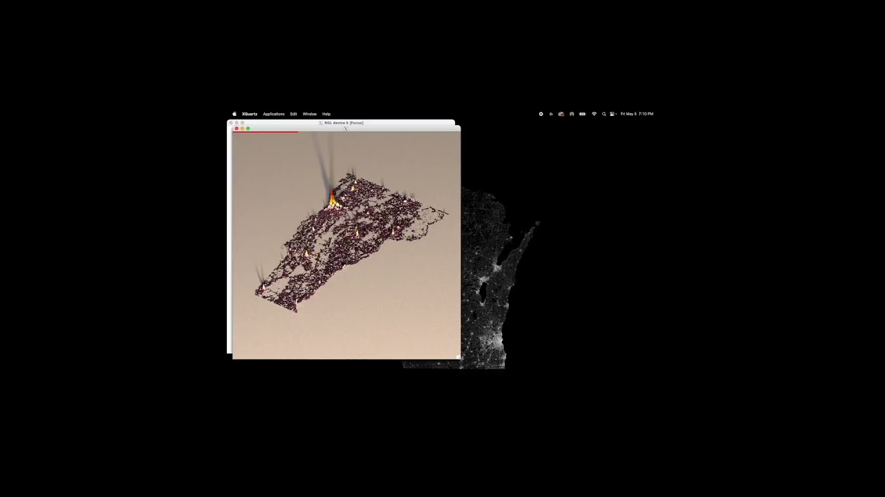 Vermont Population Density Map #shorts