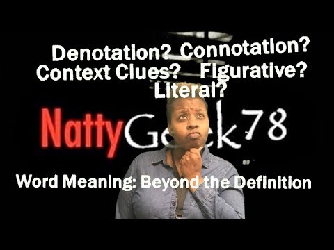Determining Word Meaning - Defining Words BEYOND the Definition