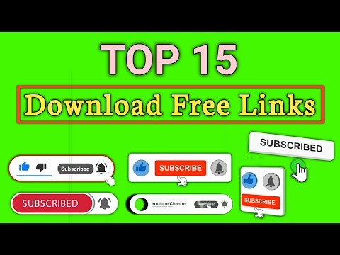 Top 15! Green Screen Subscribe Button Click No Copyright Free Download & bell