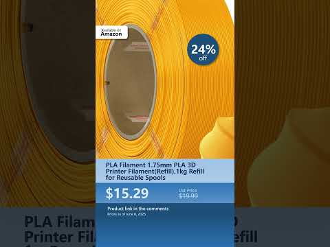 PLA Filament 1.75mm PLA 3D Printer Filament(Refill),1kg Refill for Reusable Spools