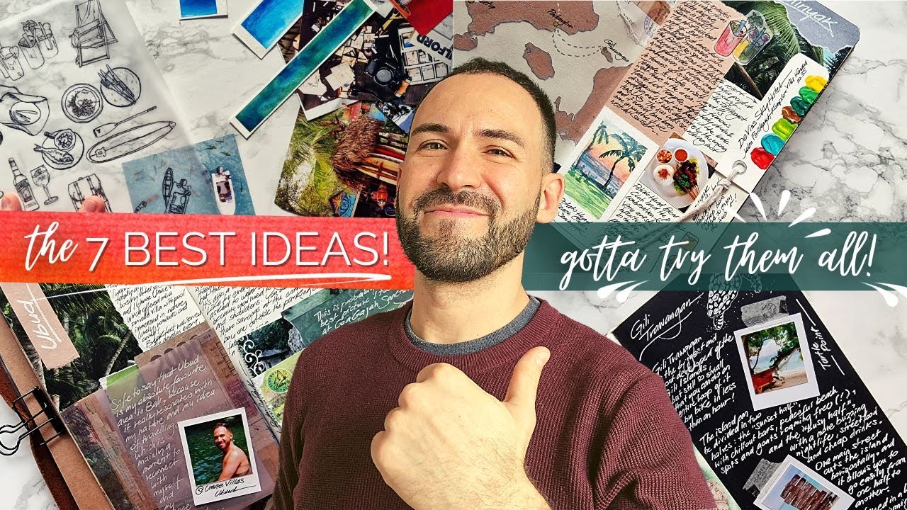 SCRAPBOOKING TRAVEL JOURNAL | Best Easy Ideas + FREE Printables