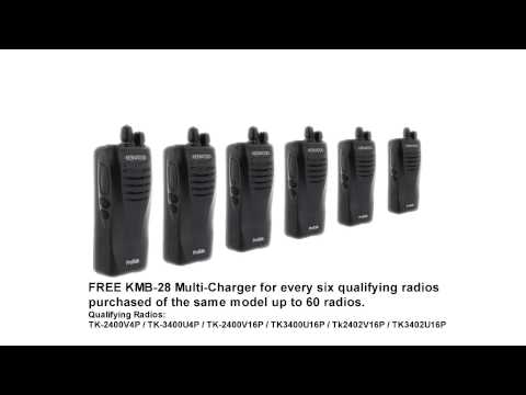 Two Way Radio Rebate and Multi-Charger Offer From Kenwood
