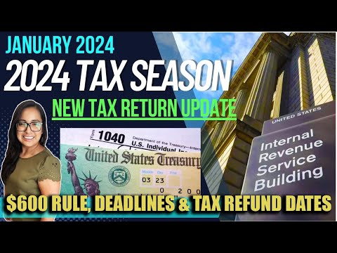 NEW 2024 TAX RETURN UPDATE (JANUARY): NEW TAX REFUND SCHEDULE!! & When to expect your refund