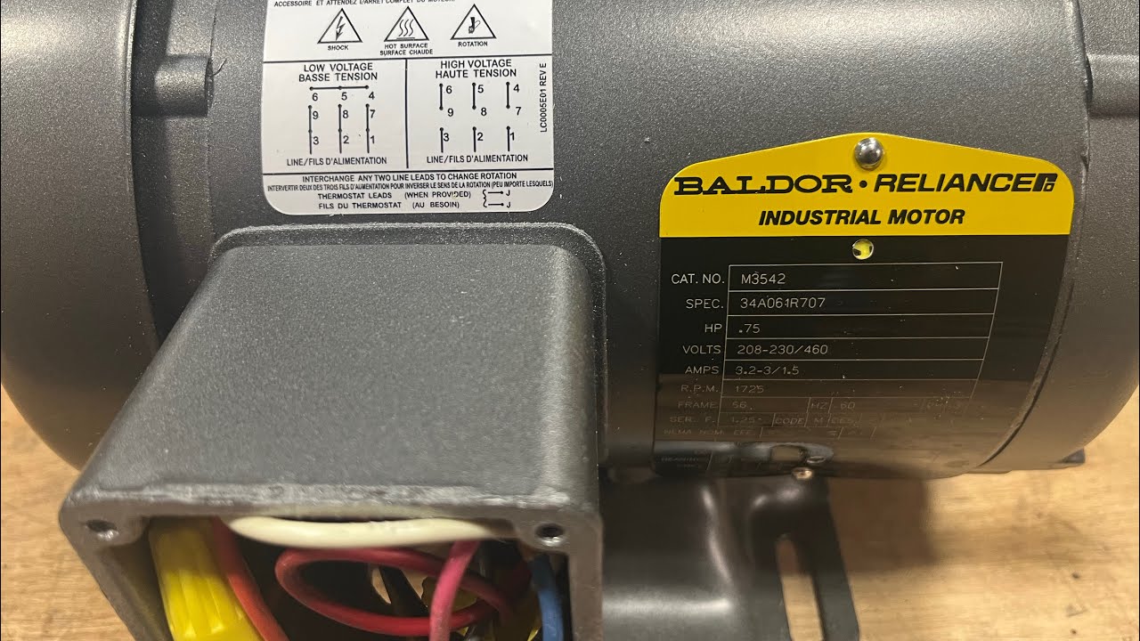 How to wire a 3 phase motor