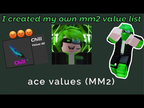 I CREATED My Own MM2 VALUE LIST!!! (TO AVENGE Chill)