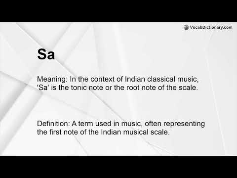 Sa Meaning