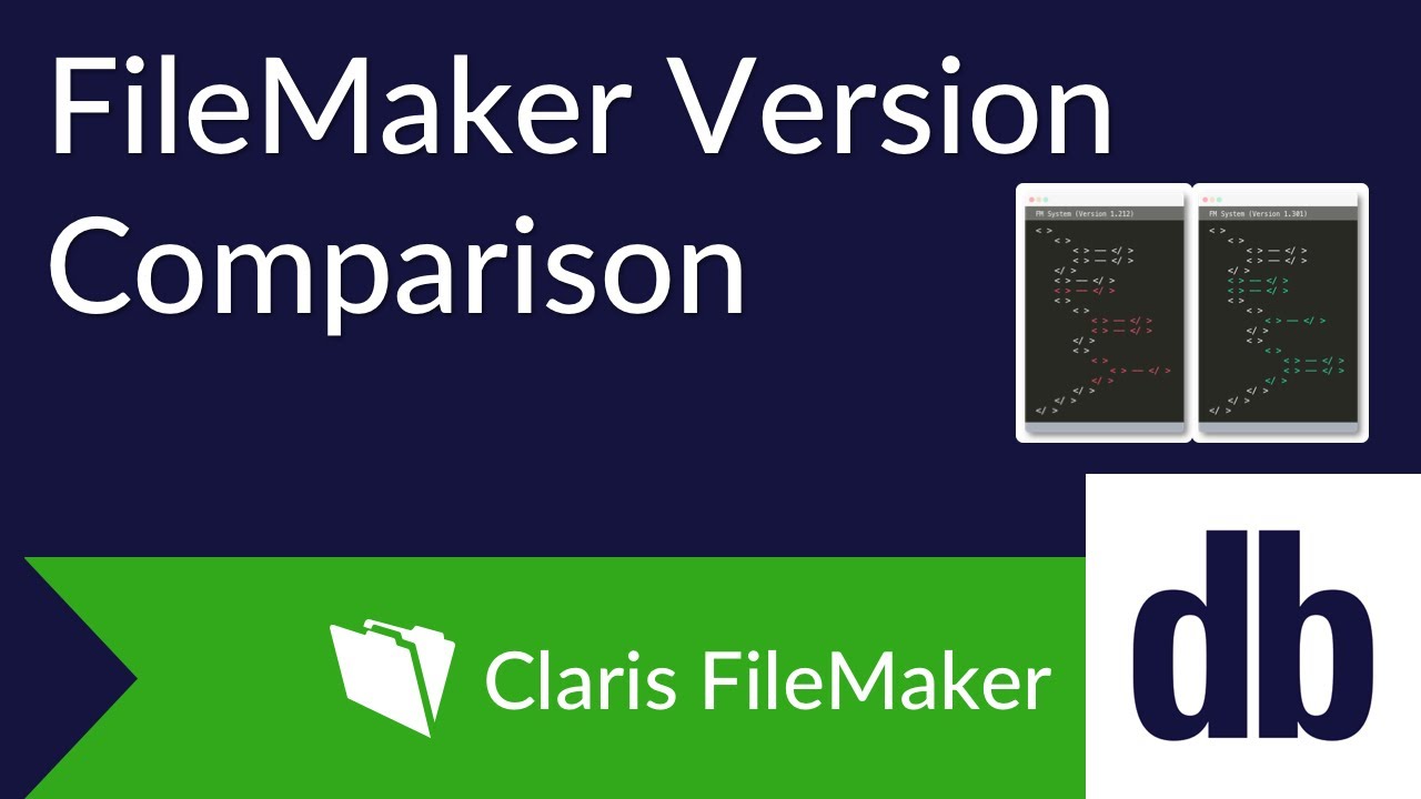 FileMaker Version Comparison
