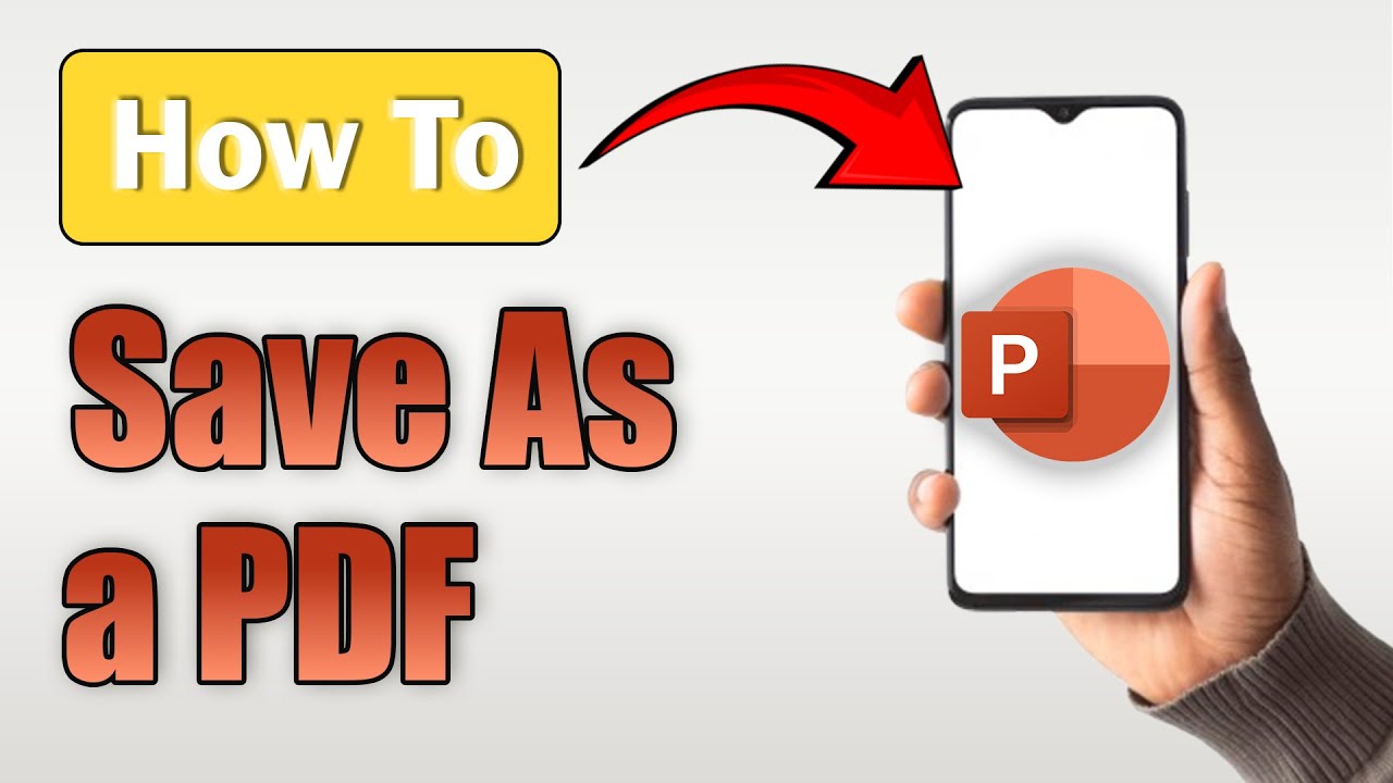 How to Save a Powerpoint Presentation as a PDF File in Mobile! - (Full Guide)