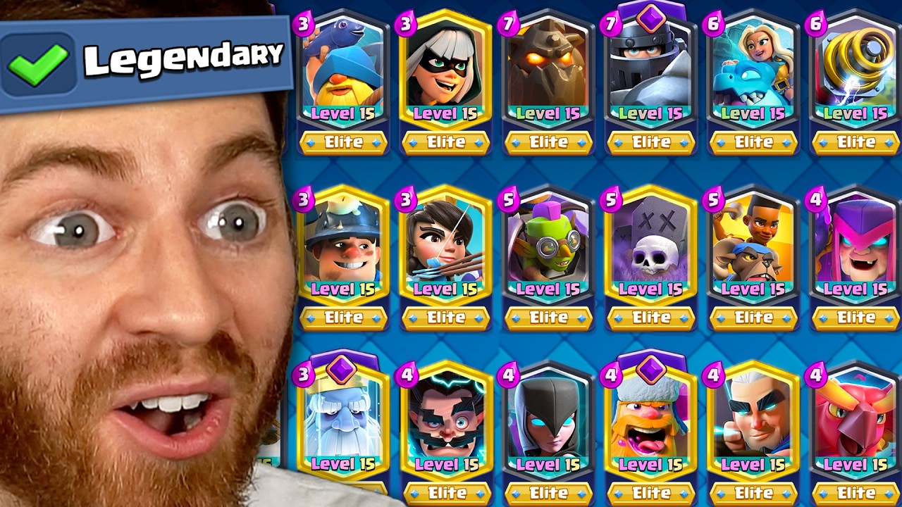 I Maxed EVERY Legendary Card in ONE DAY in Clash Royale!
