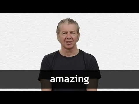 AMAZING definición y significado | Diccionario Inglés Collins