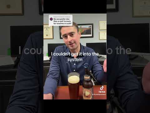 Careers and Beers: Word Doc or PDF Resume for Job Applications?