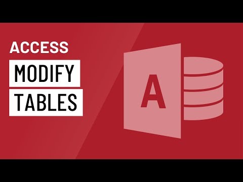Access: Modifying Tables