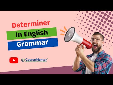 Determiner In English Grammar | Definition with types and example | Exercise to practice