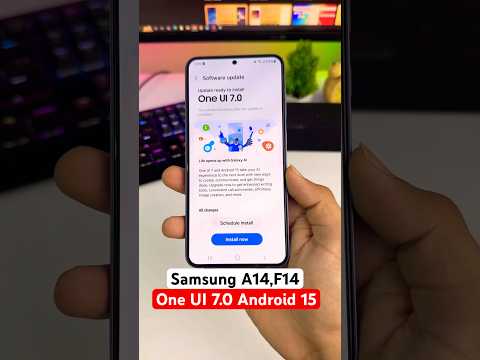 Samsung A14,F14 One UI 7.0 Android 15 Update🔥