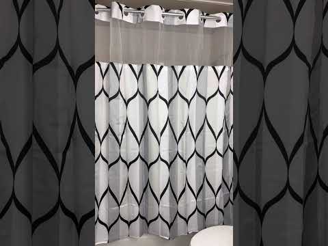 Discover Time-Saving Hookless Shower Curtains #amazingfinds #greatfinds
