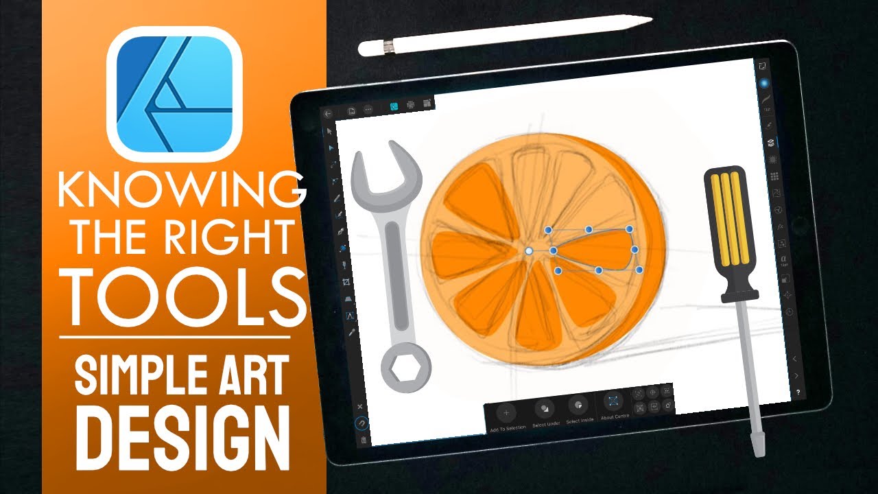 How to Draw Simple Vector Art / Knowing Your Tools / Affinity Designer / iPad