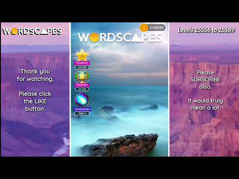 Wordscapes MASTER levels 25556 to 25589