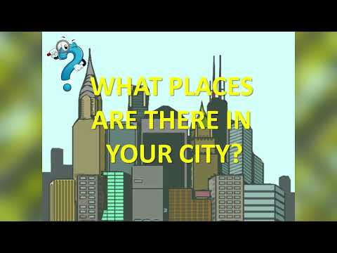 What places are there in your city?…: English ESL video lessons