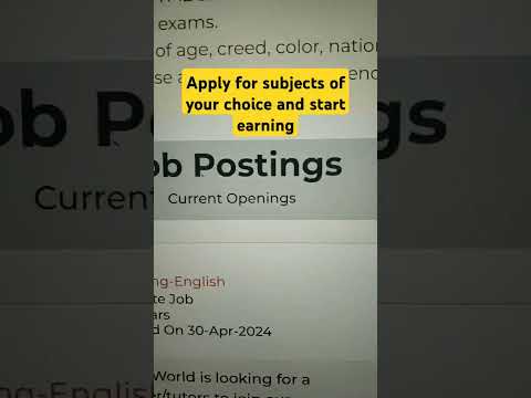 Online Tutoring Jobs | Teach subjects Remotely | Become an Online Tutor | Work from Home #shorts