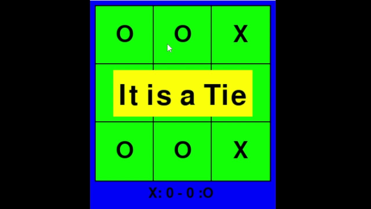 Tic Tac Toe game GUI with python (pygame) (X-O game)