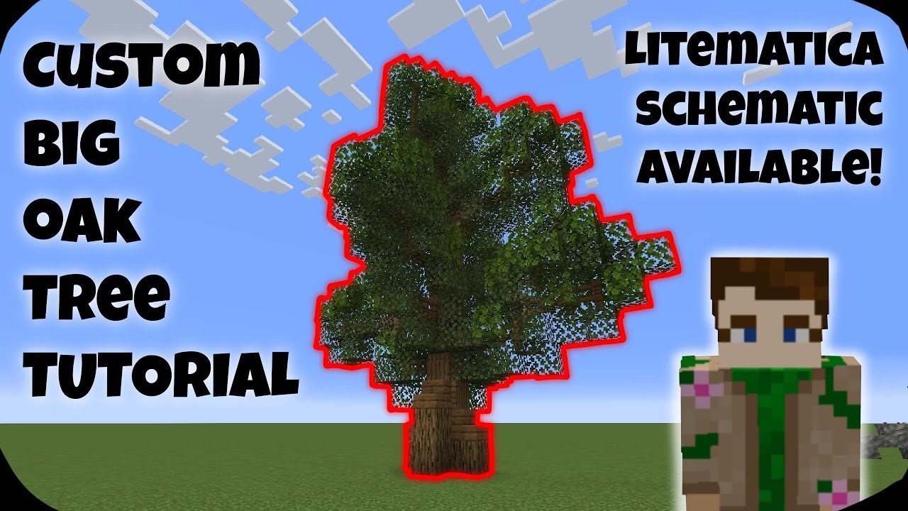MINECRAFT HOW TO BUILD: Big Oak Tree