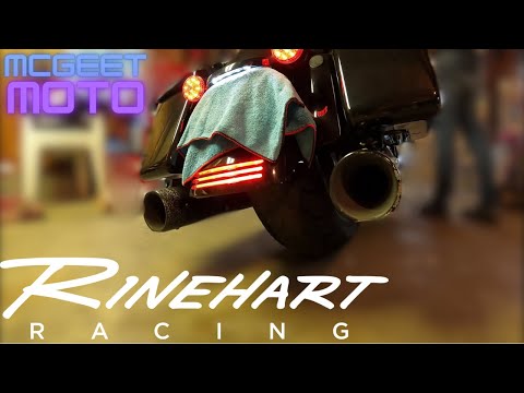 Rinehart Racing Dual Touring Exhaust Quiet Baffle Install | 2016 Harley Davidson Street Glide