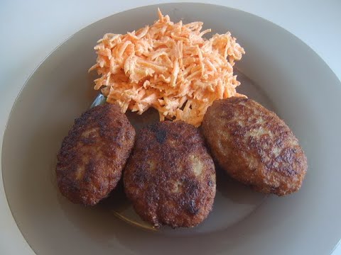 Котлеты и салат из моркови. Маринкины творинки. Всем МИРА и Добра!