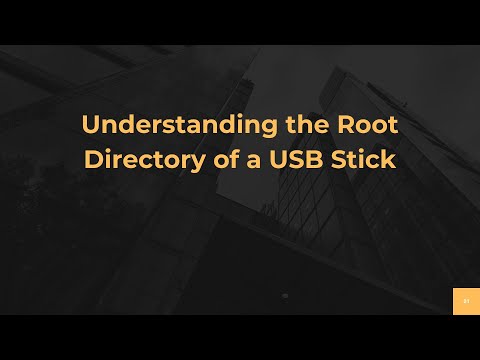 Understanding the Root Directory of a USB Stick
